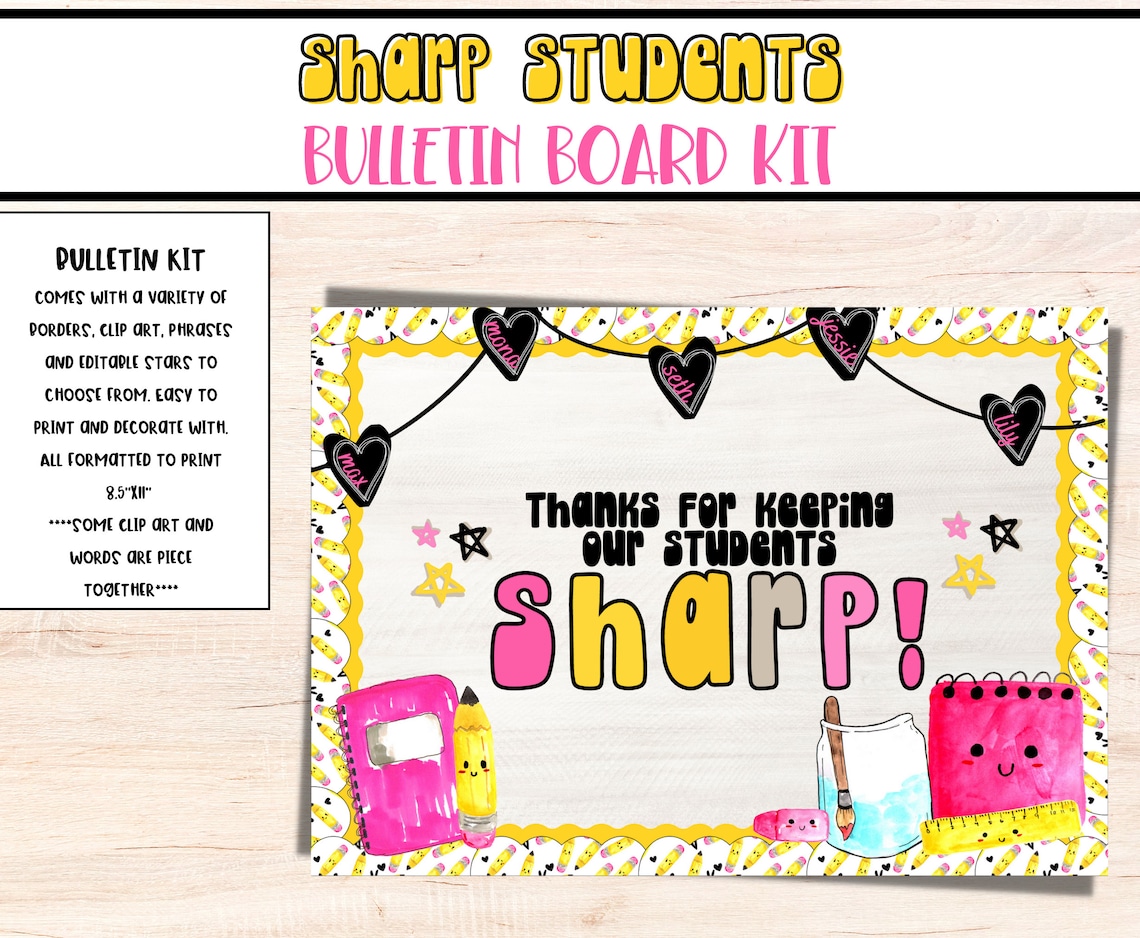 Sharp Students Teacher Appreciation Week Printable Editable Bundle ...