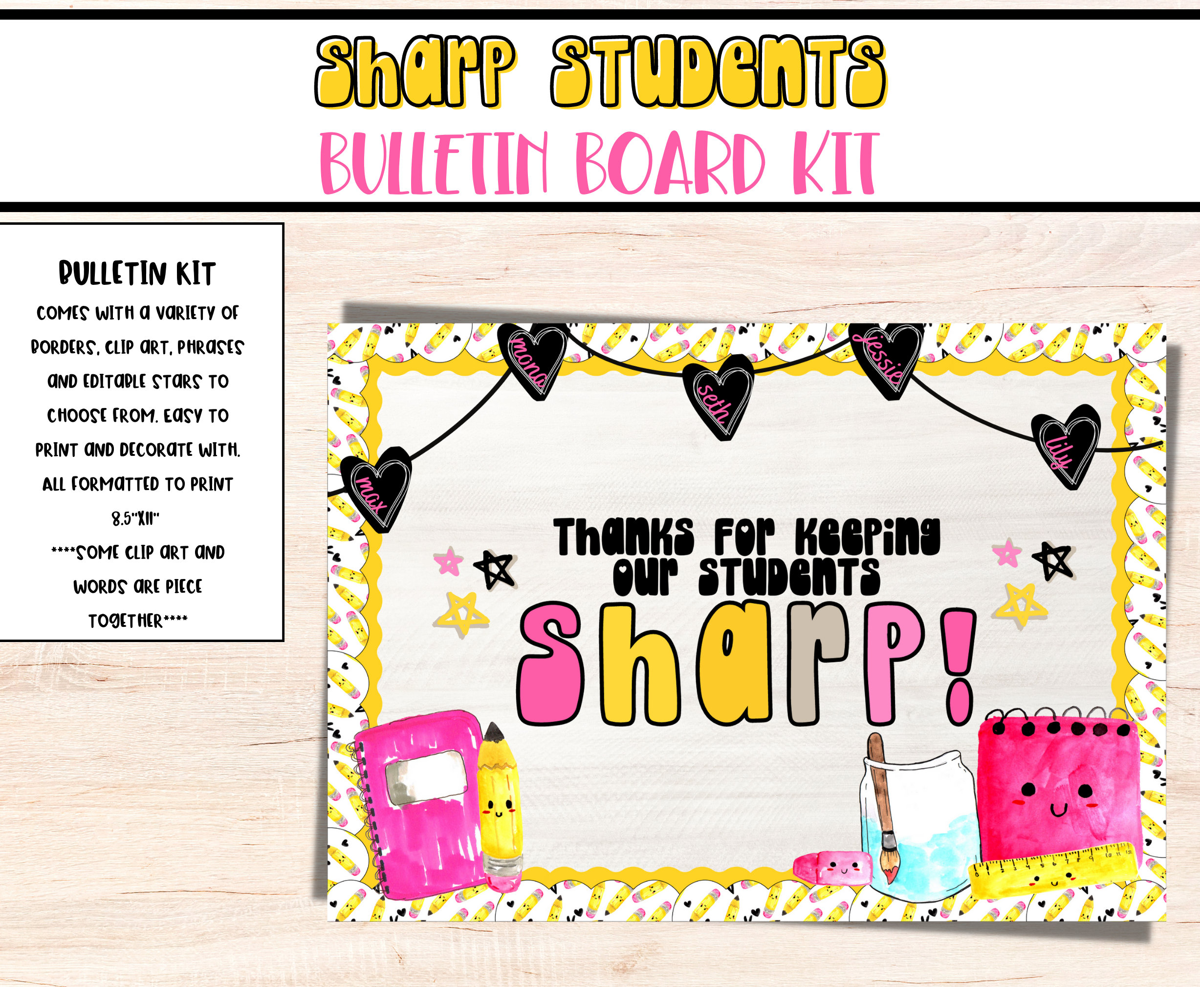 Sharp Students Teacher Appreciation Week Printable Editable Bundle ...
