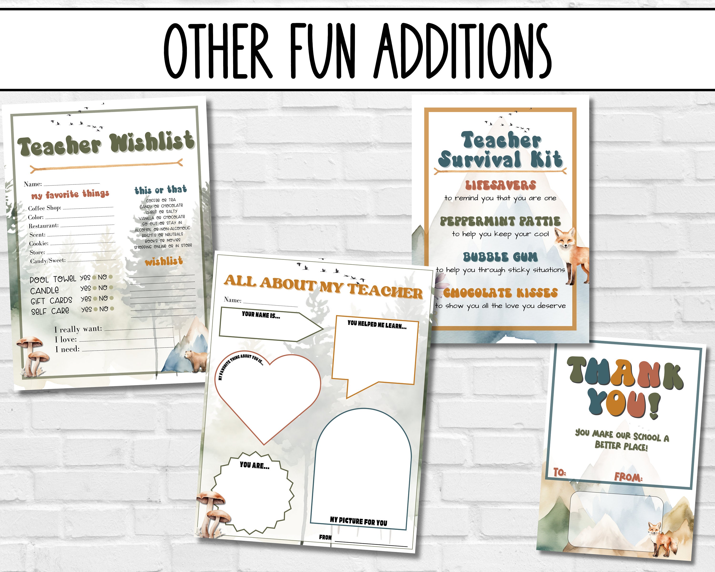 Retro Camp Teacher Appreciation Week Itinerary & Printable Bundle ...