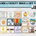 Teacher & School Staff Appreciation Printable Gift Tags | DIY School ...
