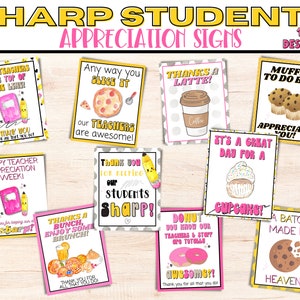Sharp Students Teacher Appreciation Sign Bundle | Printable DIY Teacher ...