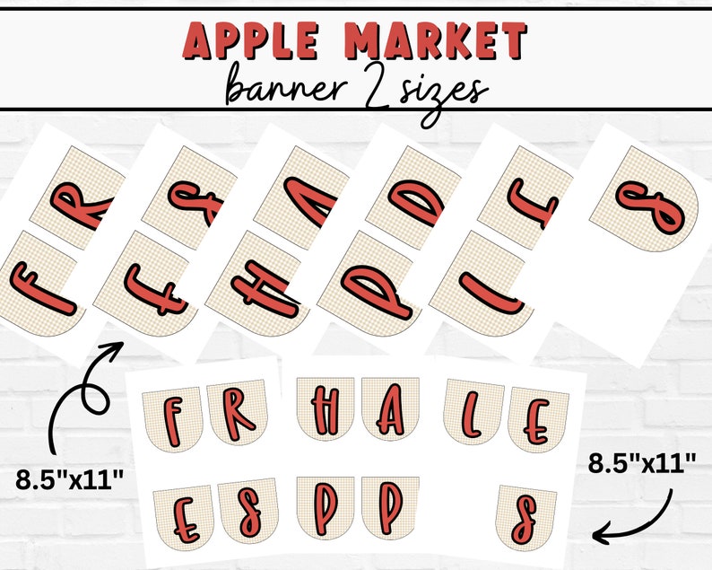 Pretend Play Apple Market Kit for Preschool | Dramatic Play Printable ...