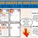 Teacher Appreciation Week Printable Editable Super Hero Comic Bundle ...