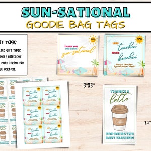 Editable Sun-sational Teacher Appreciation Week Printable Bundle ...