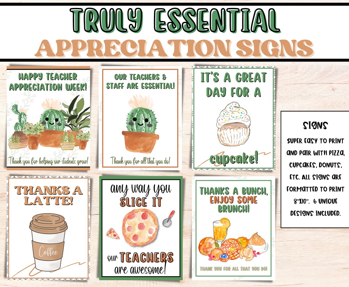 Plant Theme Help Me Grow Teacher Appreciation Week Printable Editable ...
