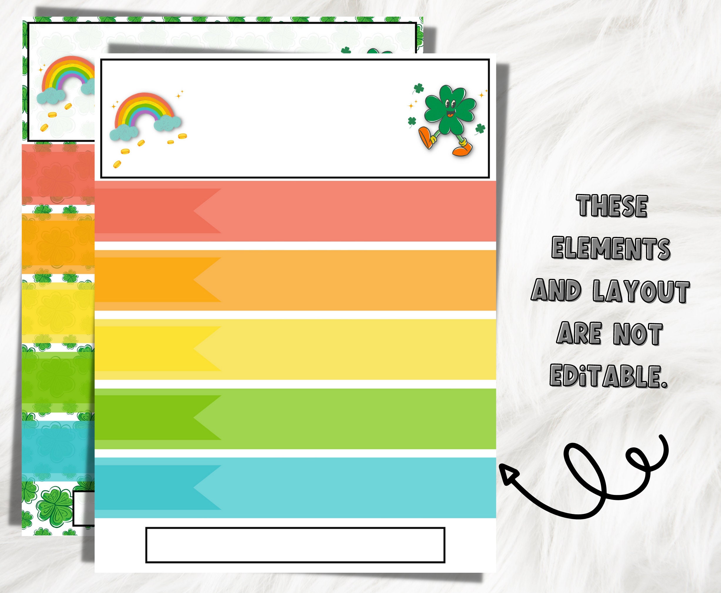 St. Patrick's Spirit Week Editable Itinerary Schedule | Printable DIY ...