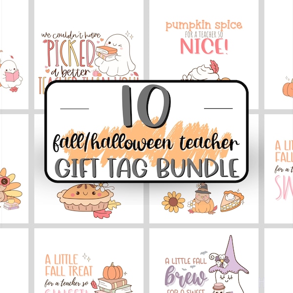 Teacher & School Staff Appreciation Printable Gift Tags DIY School ...