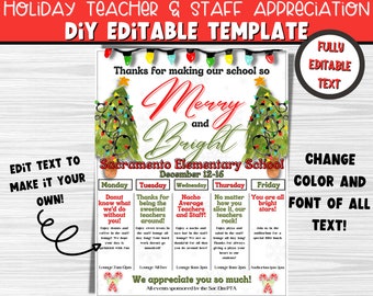 Holiday Elf Gram School Fundraiser Flyer for PTA PTO Christmas - Etsy