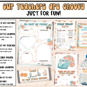 Retro Teacher and Staff Appreciation Week Kit | Teacher Week Itinerary ...
