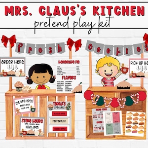 Pretend Play Mrs. Claus's Kitchen Kit for Preschool | Dramatic Play ...