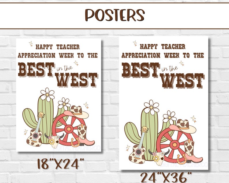 Western Teacher Appreciation Week Kit | Teacher Appreciation Week ...