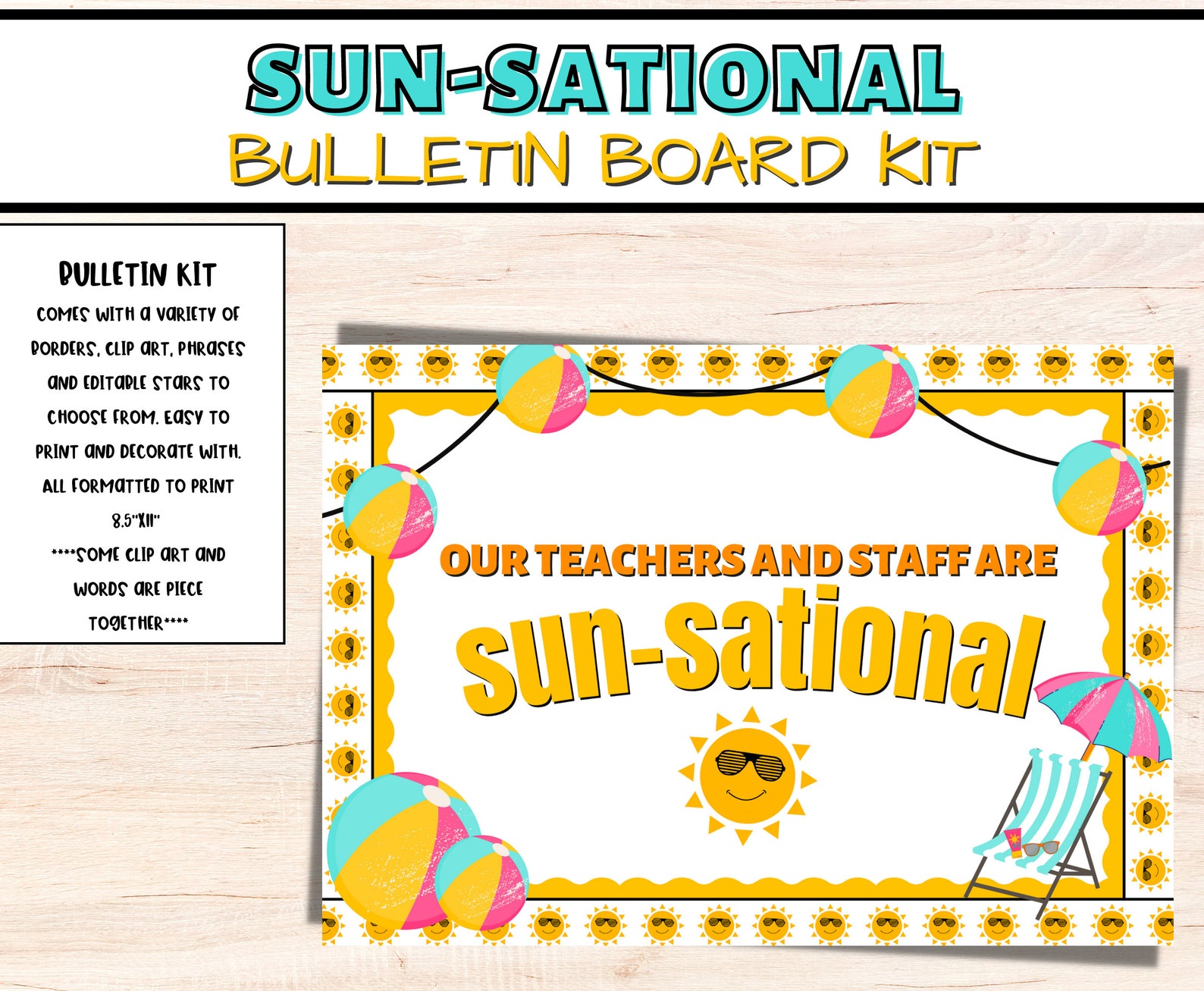 Editable Sun-sational Teacher Appreciation Week Printable Bundle ...