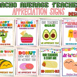 Editable Nacho Average Fiesta Teacher Appreciation Week Printable ...