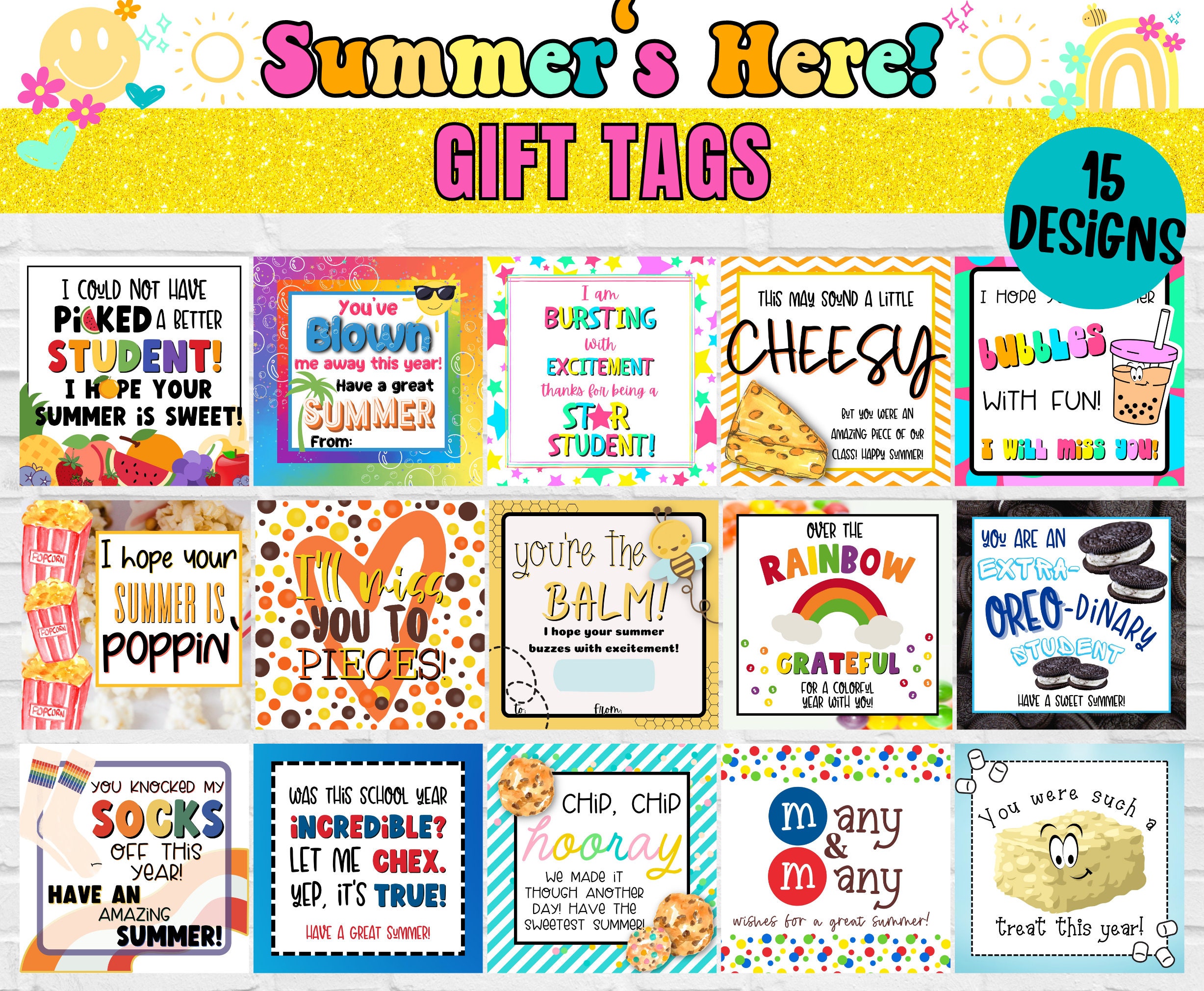 Bright Summer End of School Year Kit Teacher Kit Preschool - Etsy
