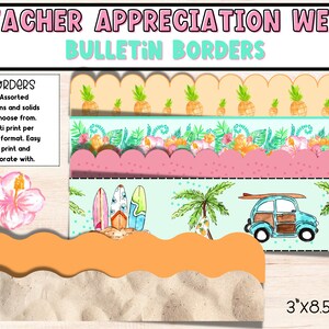 Mahalo Teacher Appreciation Week Printable Editable Hawaiian Theme ...