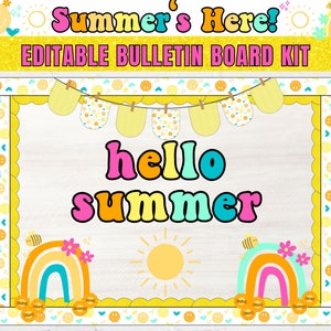 Bright Summer End of School Year Kit | Teacher Kit | Preschool Diploma ...