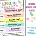 Spring Spirit Week Editable Itinerary Schedule | Printable DIY Spirit ...