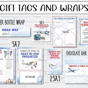 Plane and Travel Theme Teacher Appreciation Week Kit | Teacher ...
