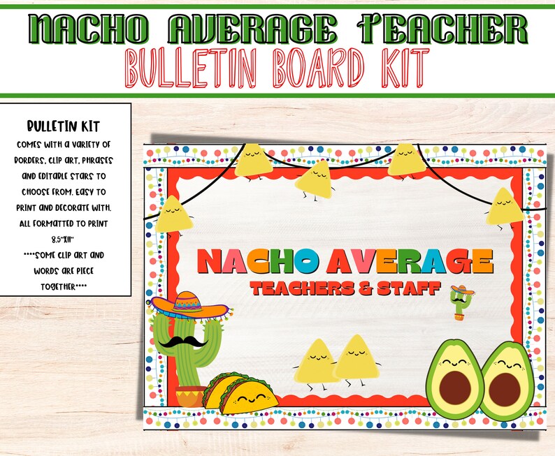 Editable Nacho Average Fiesta Teacher Appreciation Week Printable ...