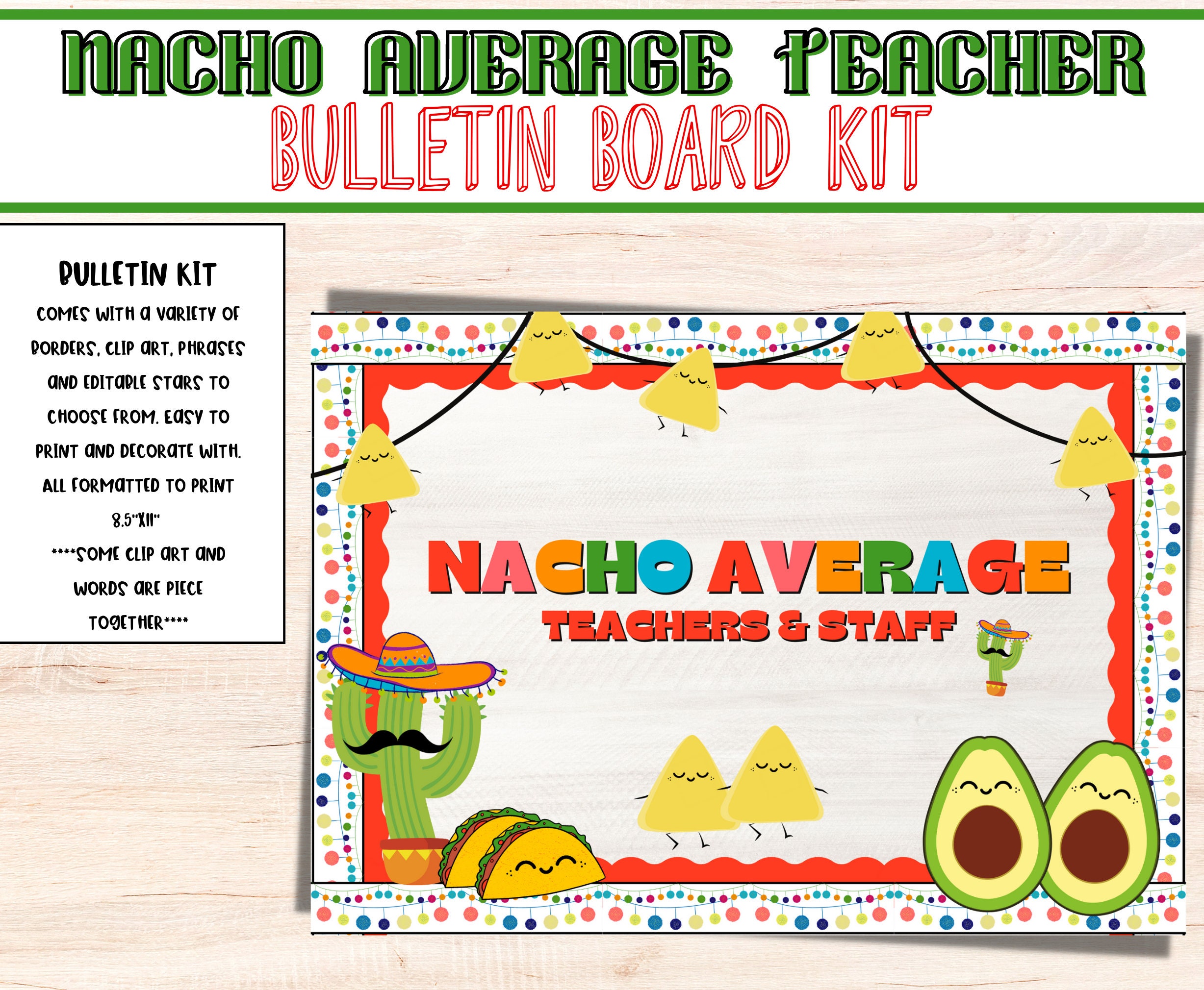 Editable Nacho Average Fiesta Teacher Appreciation Week Printable ...