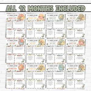 Yearly Daycare and Preschool Dinosaur Newsletter EDITABLE Templates ...