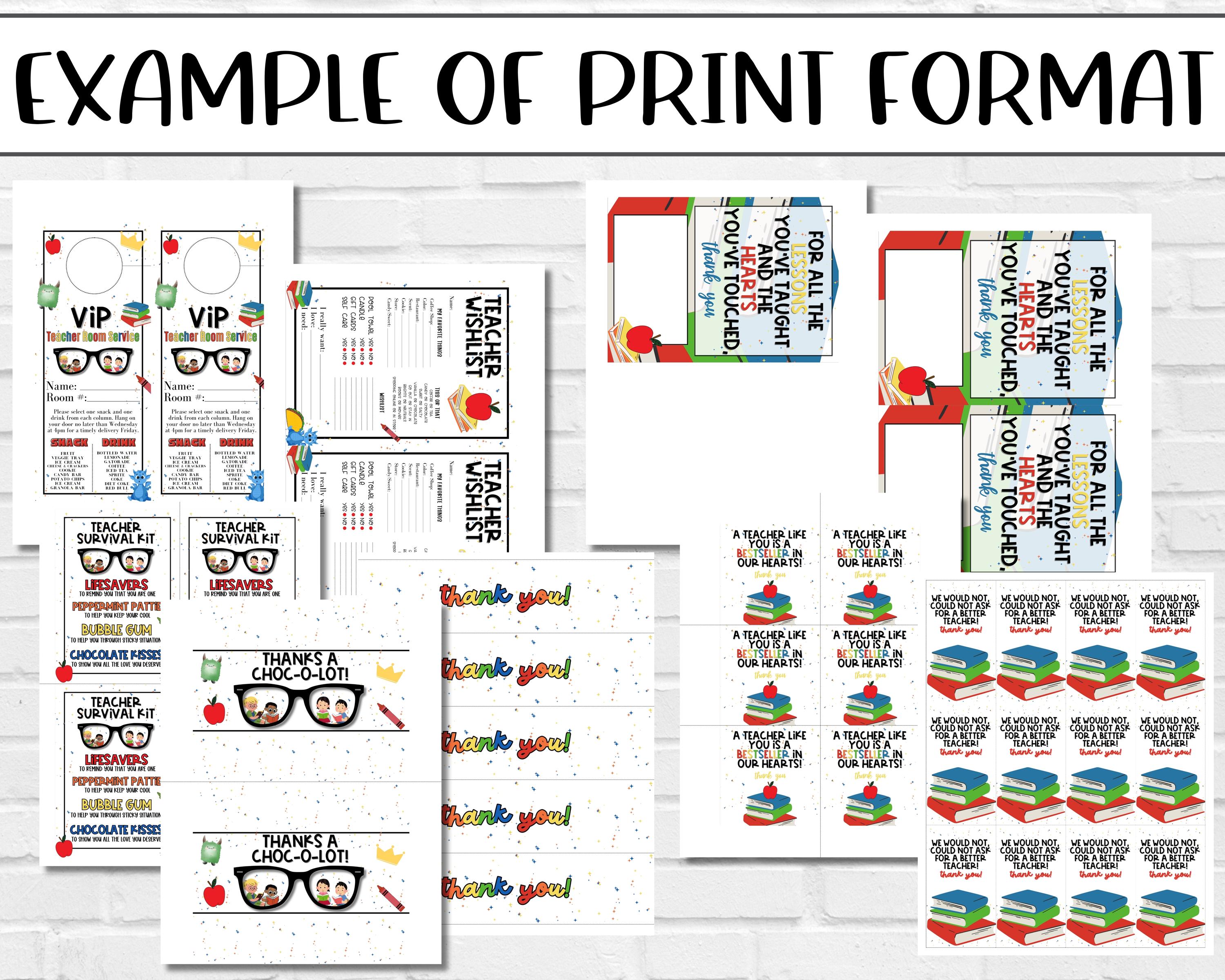 BOOK Theme Teachers Appreciation Week Kit | Teacher Appreciation ...