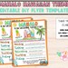 Mahalo Teacher Appreciation Editable Itinerary Schedule for Students ...