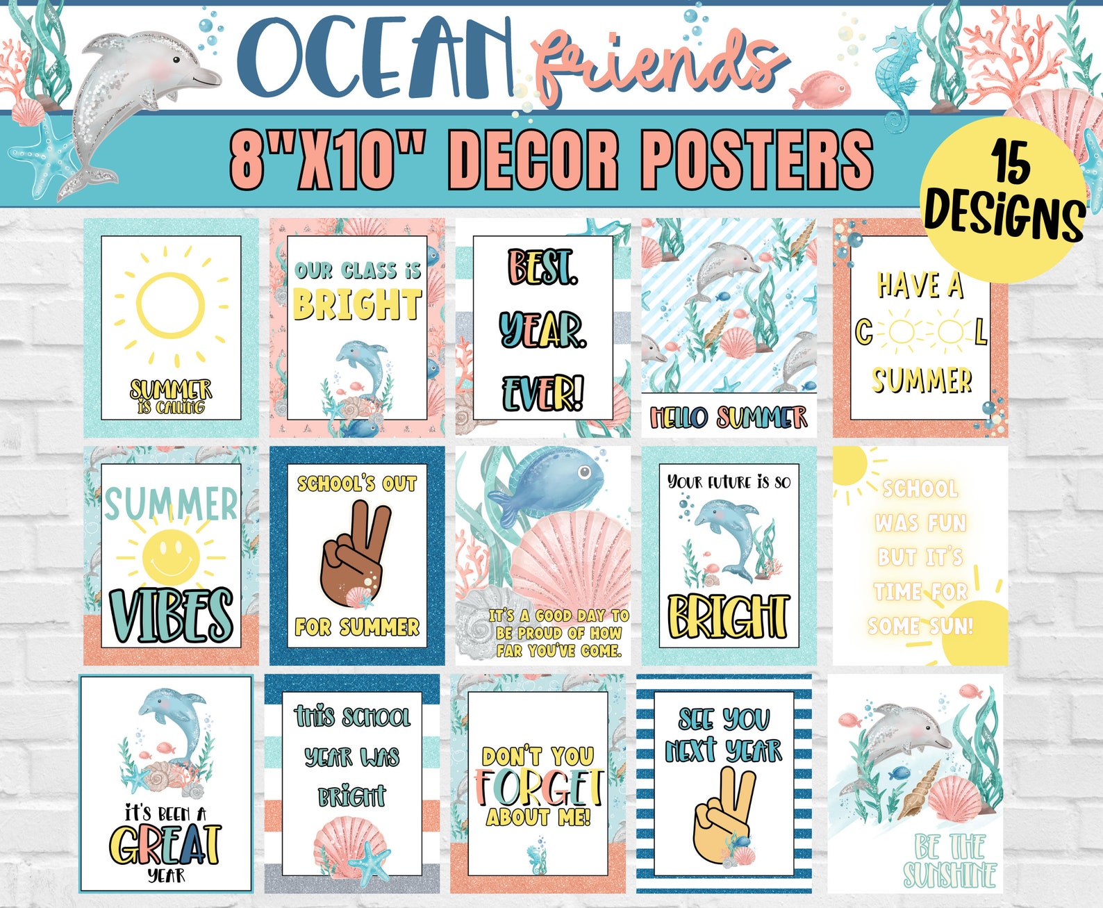 Ocean Theme End of School Year Kit | Teacher Kit | Preschool Diploma ...