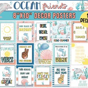 Ocean Theme End of School Year Kit | Teacher Kit | Preschool Diploma ...