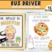 Bus Driver Appreciation Sign Bundle | Bus Driver Safety Week | Muffin ...