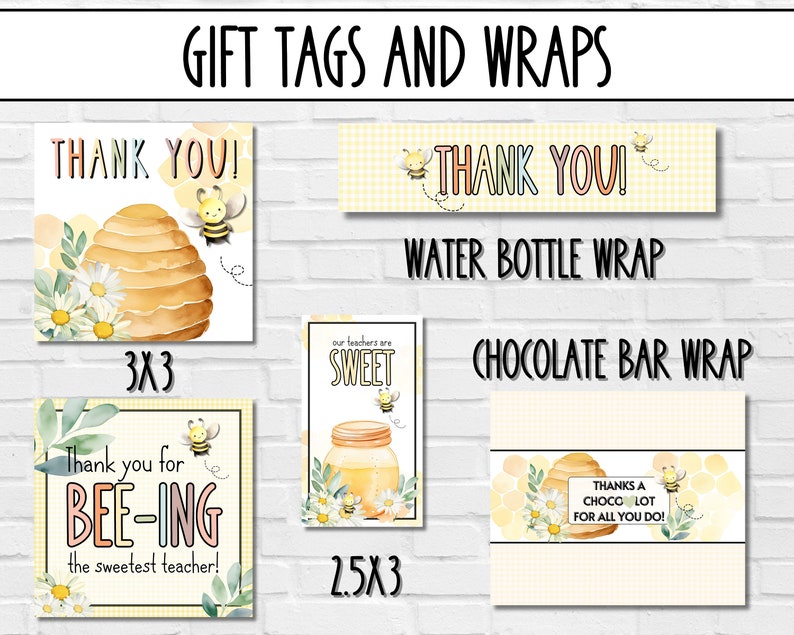 Honey Bee Theme Teacher Appreciation Week Itinerary & Printable Bundle ...