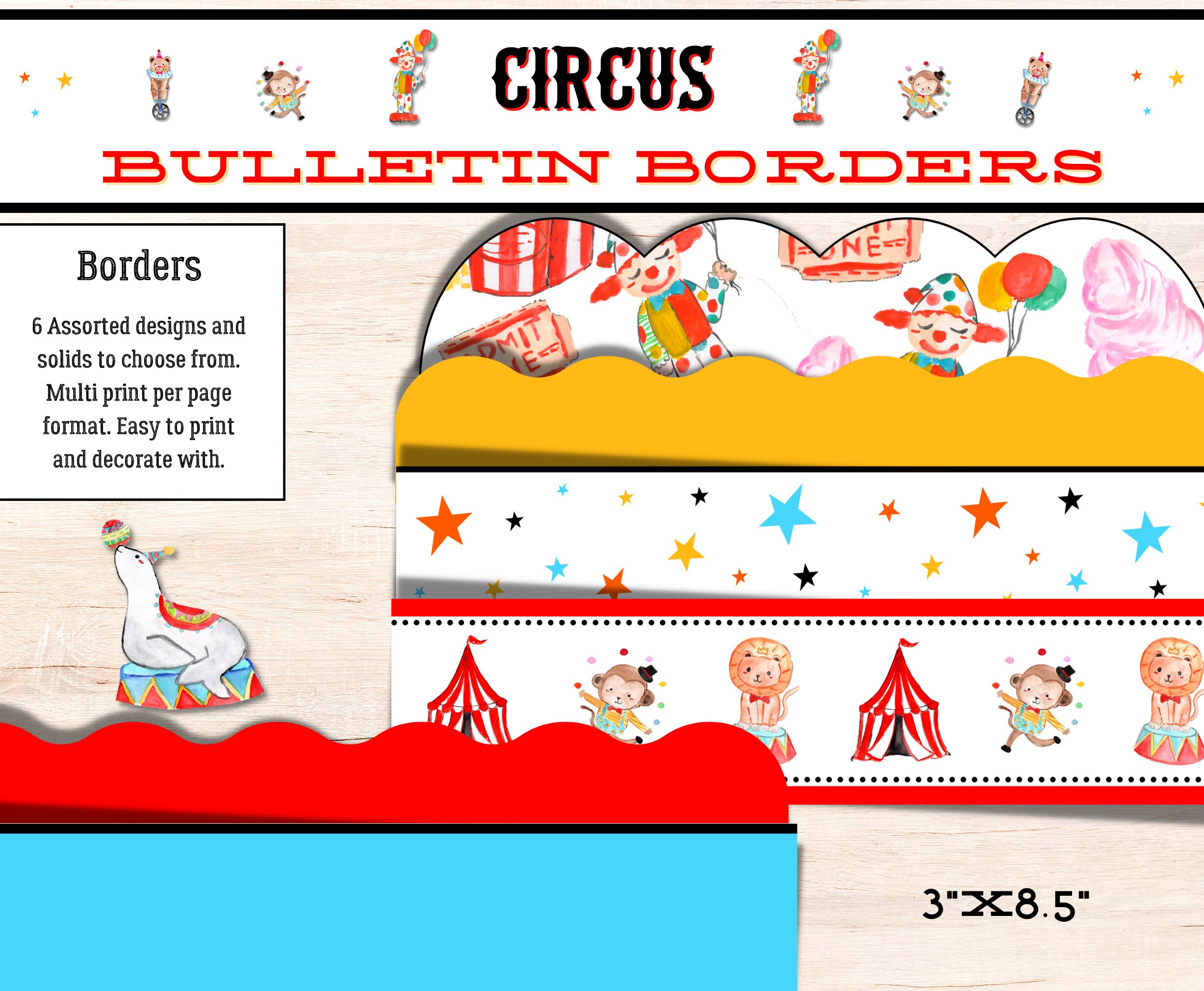 Circus Teacher Appreciation Week Printable Editable Themed - Etsy