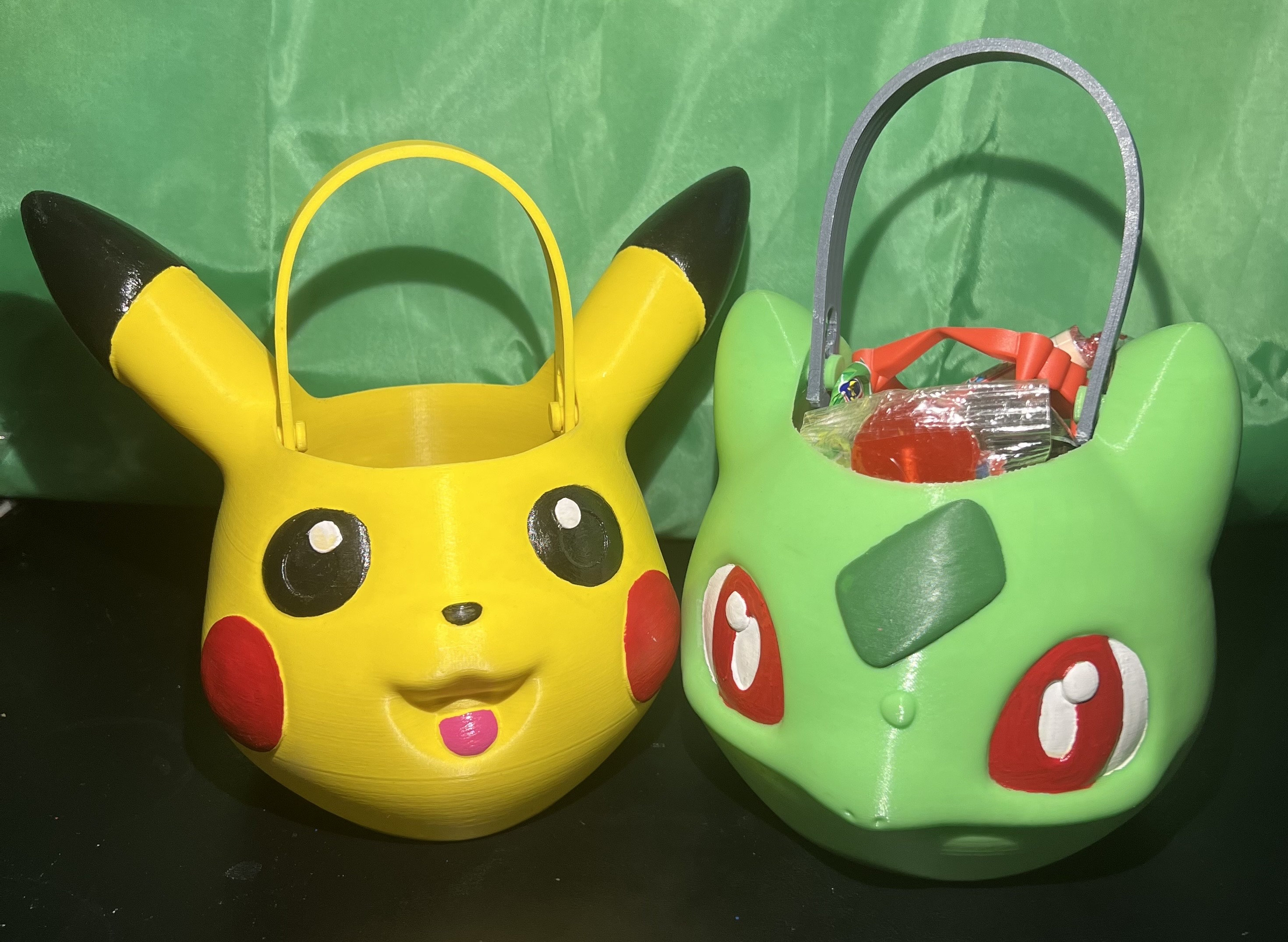 Pokémon Bucket/3d Pikachu, Bulbasaur, Squirtle, Charmander Starter ...