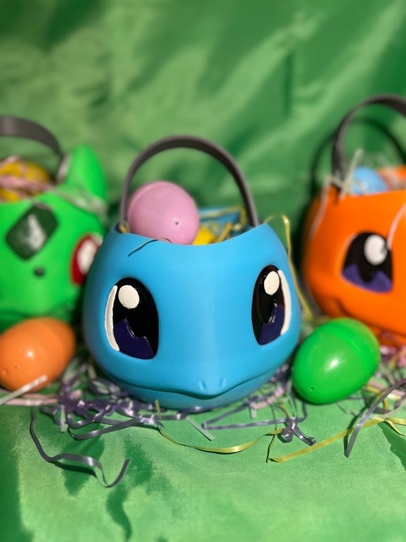 Pokémon Bucket/3d Pikachu, Bulbasaur, Squirtle, Charmander Starter ...