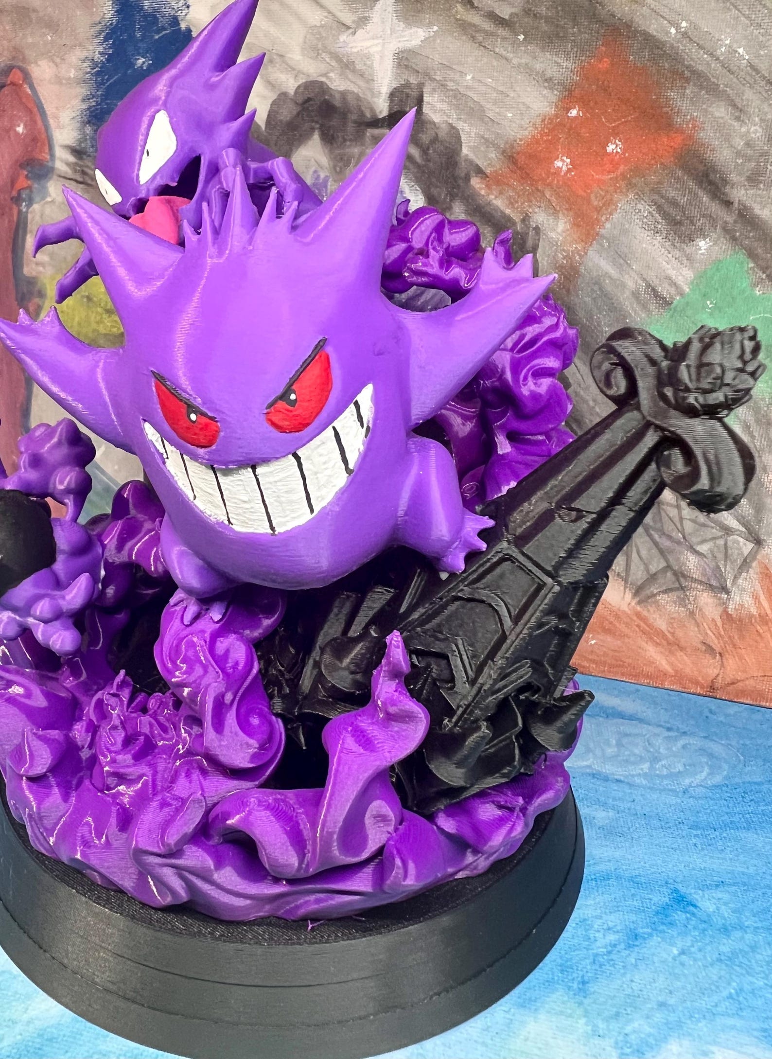 Gengar, Hunter, & Gastly Figure/pokemon 3D Figure/halloween Decoration ...