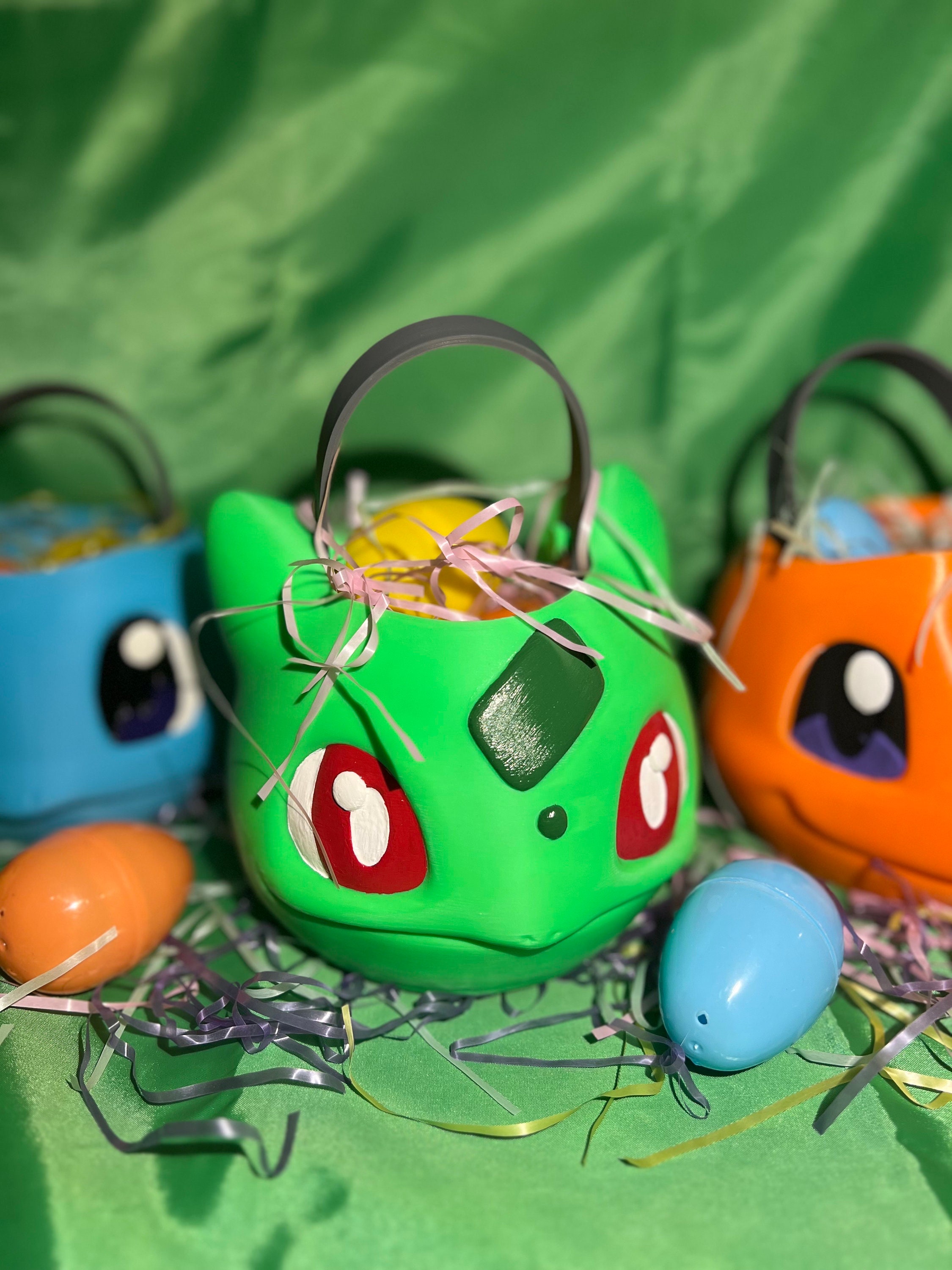 Pokémon Bucket/3d Pikachu, Bulbasaur, Squirtle, Charmander Starter ...
