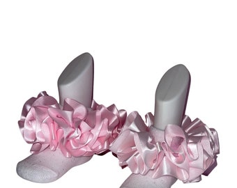 Pink Ruffle Socks - Etsy