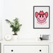 Smiley Face Cowgirl Print - Etsy