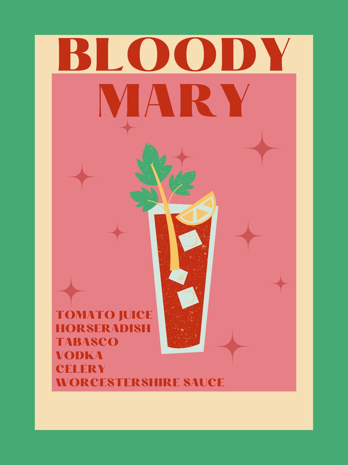 Bloody Mary Poster - Etsy