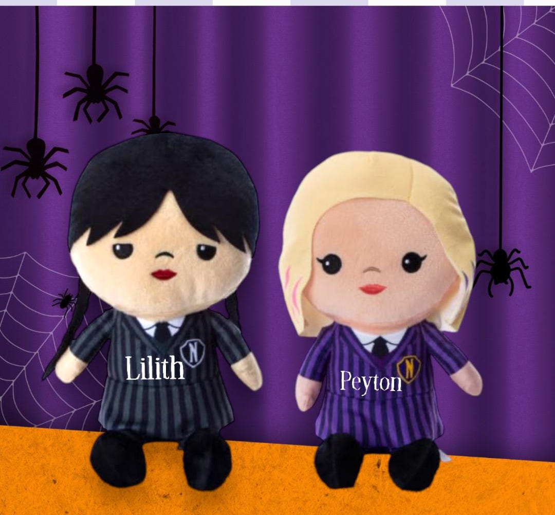 Wednesday and Enid Plush Personalized - Etsy