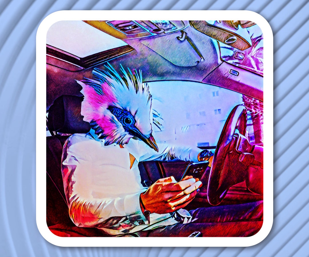 Destination Unknown | Vinyl Sticker, Digital Collage, Original Artwork ...
