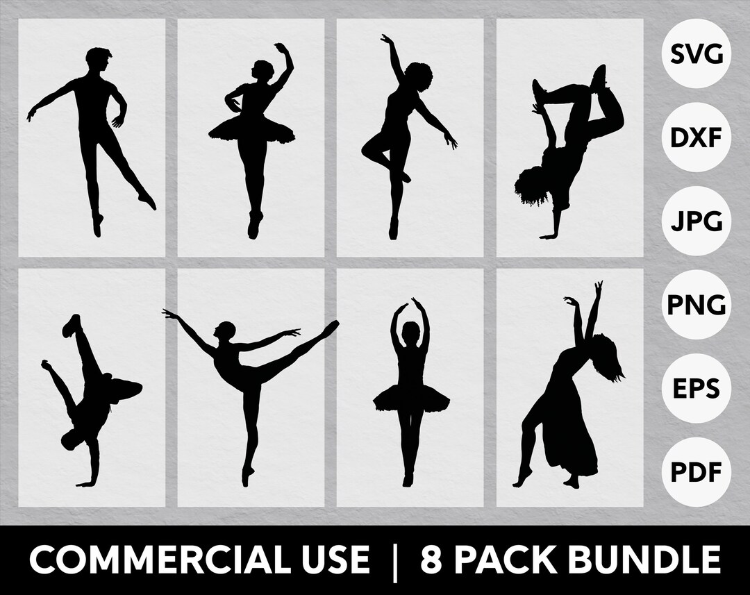 Dancer SVG Bundle Dancing Cut File for Cricut Dancers - Etsy Australia