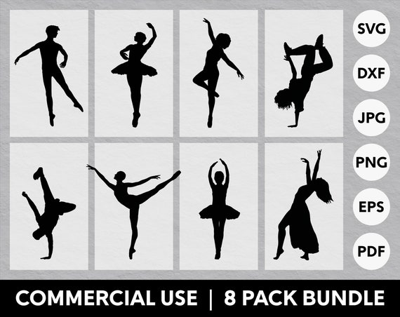 Dancer SVG Bundle Dancing Cut File for Cricut Dancers - Etsy Australia