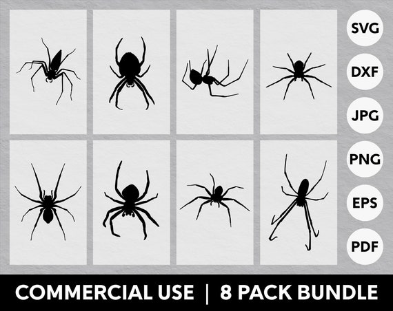 Spider SVG Bundle Spider Cut File for Cricut Spider - Etsy