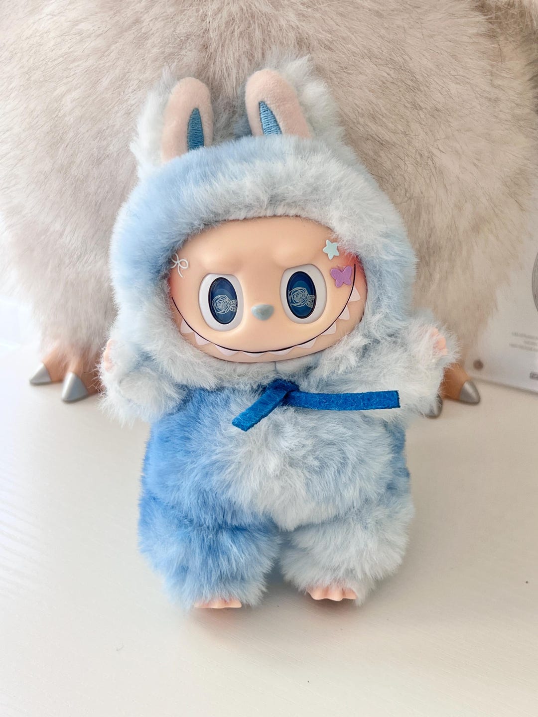 Labubu Custom Original Design Blue Rose Eyes - Etsy