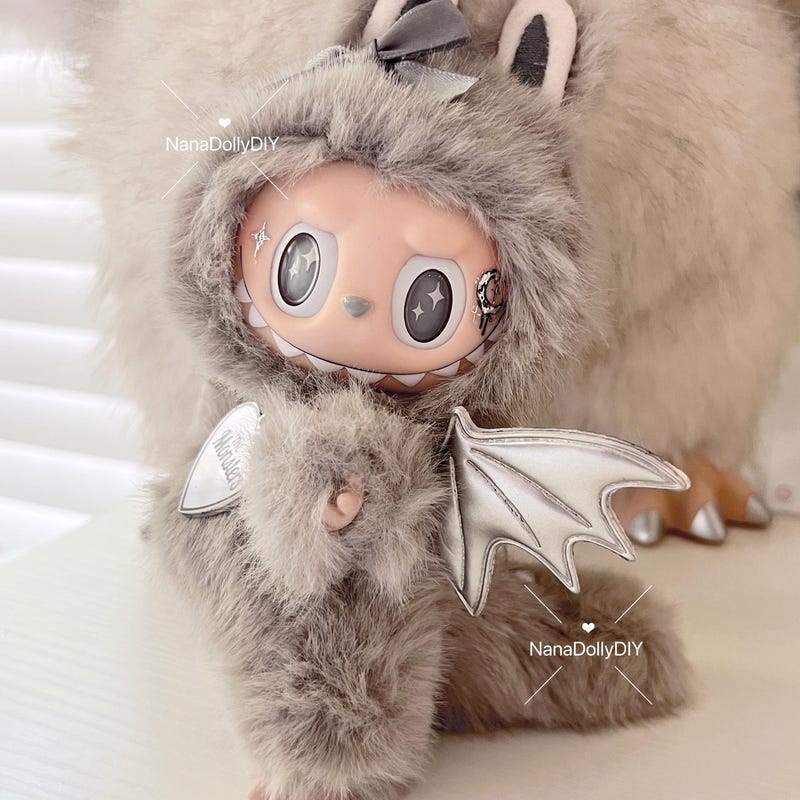 Grey Labubu - Etsy