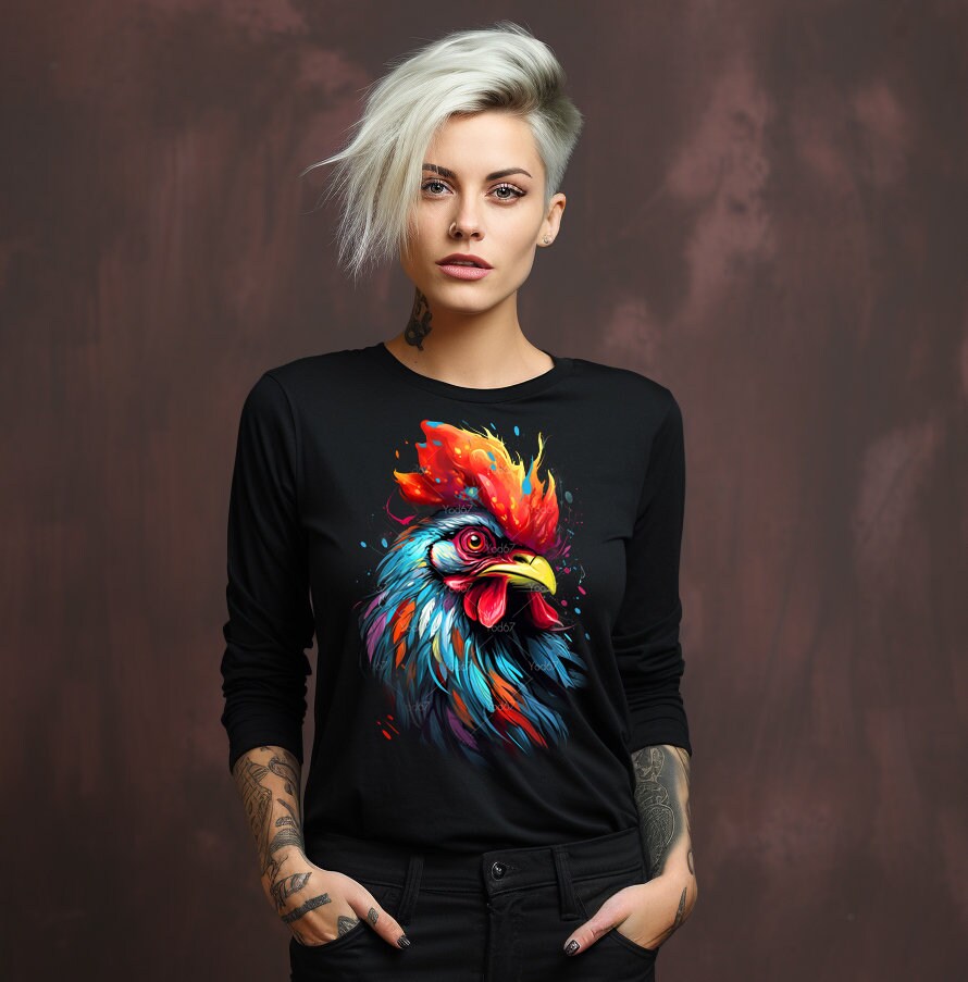 Rooster Clipart, Rooster Png for Sublimation Printing, Rooster Head T ...