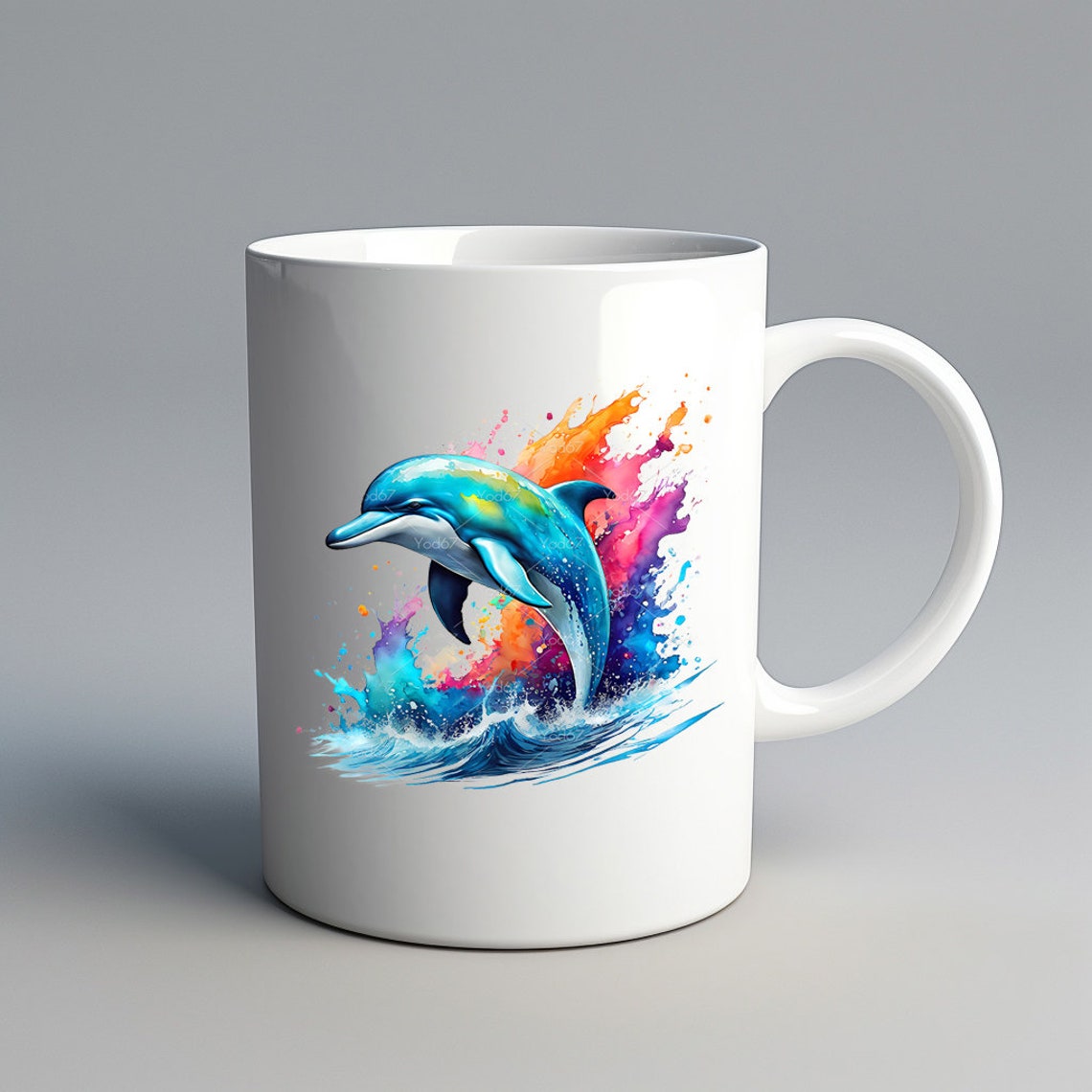Colorful Dolphin Png for Sublimation Printing, Dolphin T-shirt Design ...