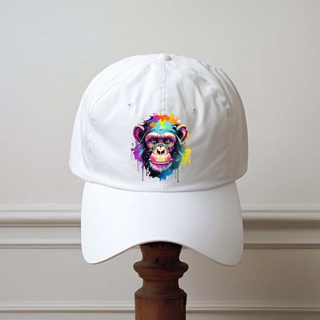 Chimpanzee Head Png for Sublimation Printing, Chimpanzee T-shirt Design ...