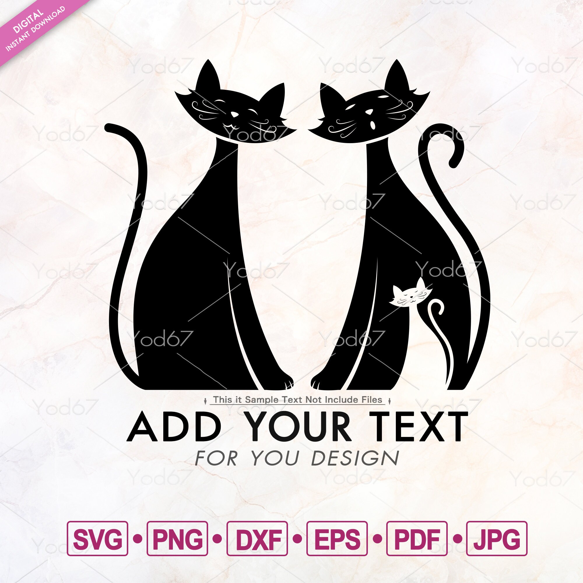 Cat SVG, Cat Png, Cute Cat Design. Cat Laser Engraving File, Cat Cricut ...
